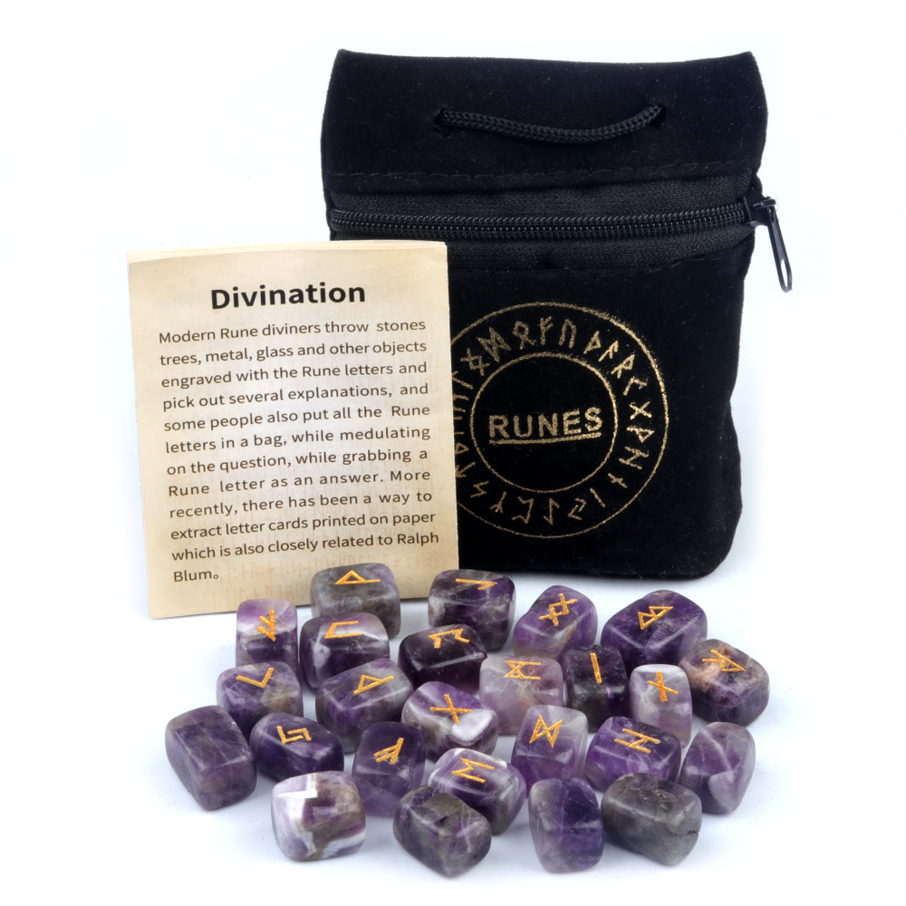 Customizable Semi-Precious Stone Rune Set – Manufacturer-Direct with ...