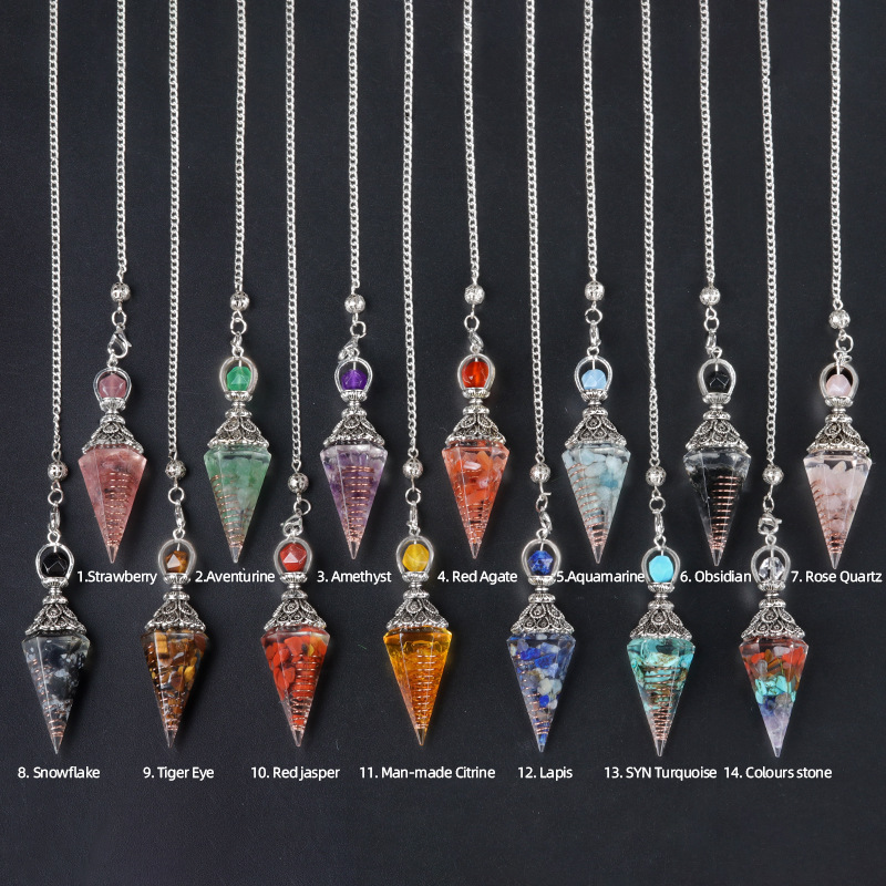 Customizable Semi-Precious Stone Orgone Pendulums – Manufacturer-Direct ...